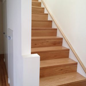 Closed Riser Staircase Installation - Timber Stair Services