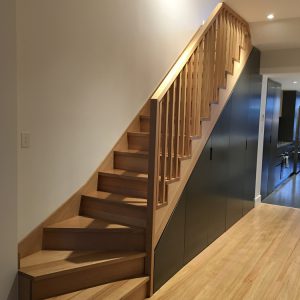 Closed Riser Staircase Installation - Timber Stair Services