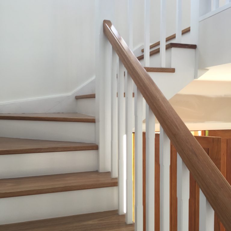 Closed Riser Staircase Installation - Timber Stair Services