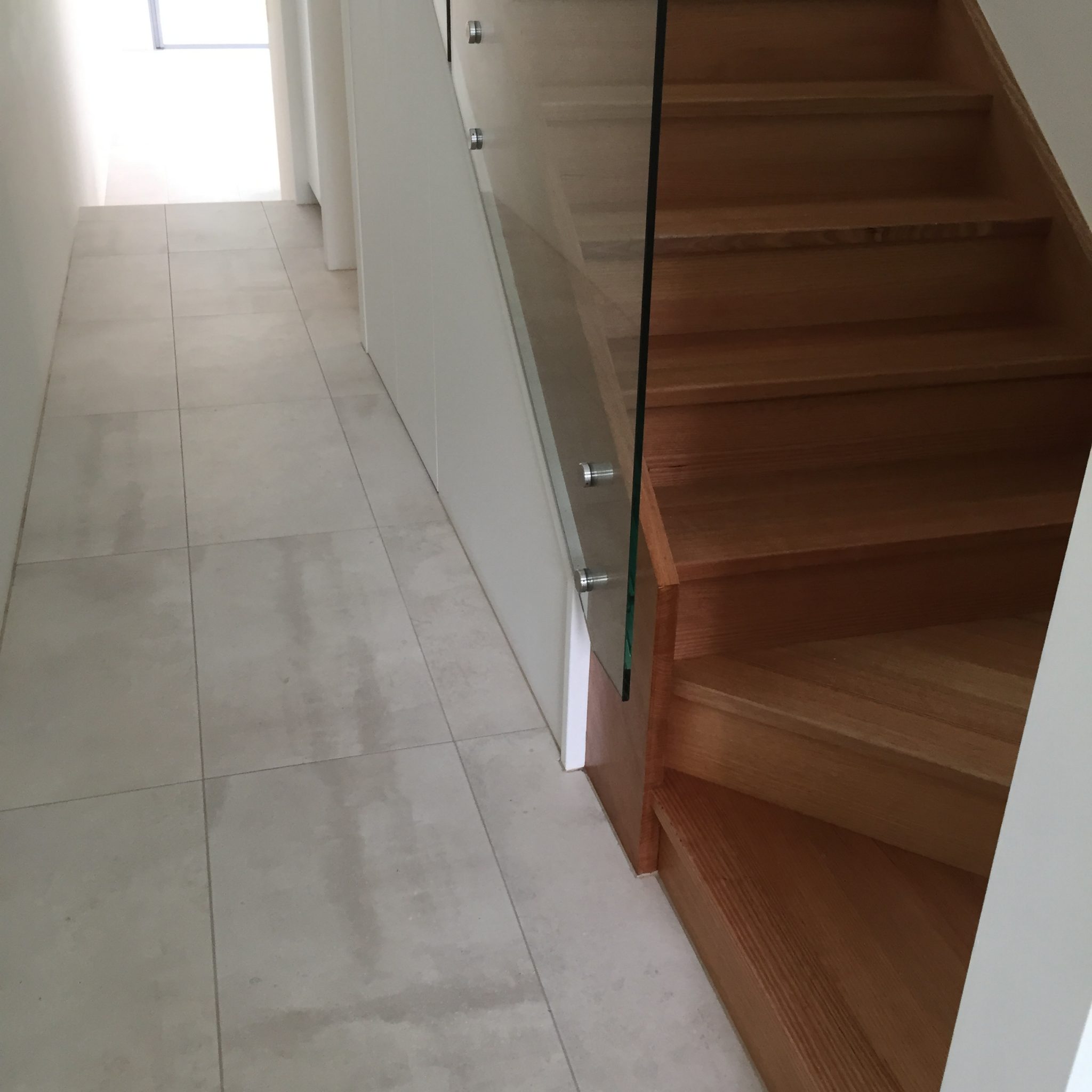 Glass Balustrade Staircase Installation - Timber Stair Services