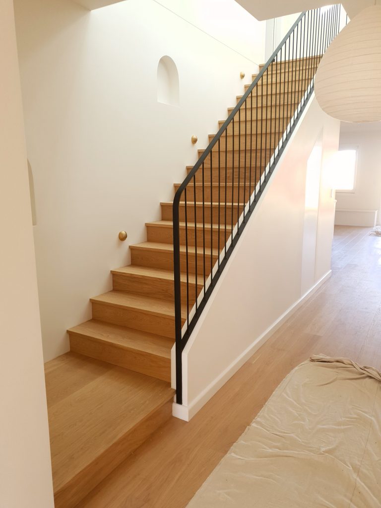 Closed Riser Staircase Installation - Timber Stair Services