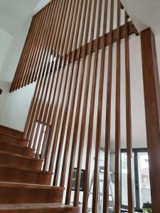 Timber Staircase Screen Installation - Timber Stair Services