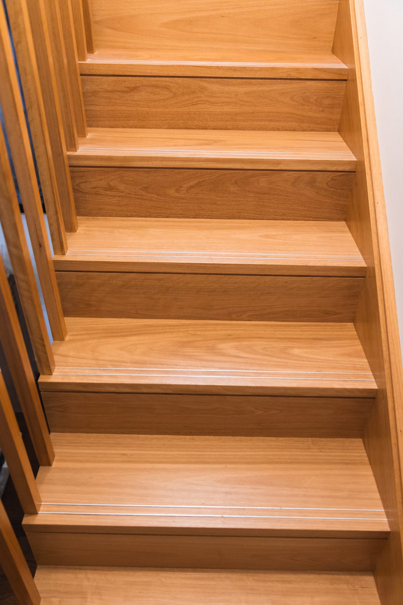 Closed Riser Staircase Installation - Timber Stair Services