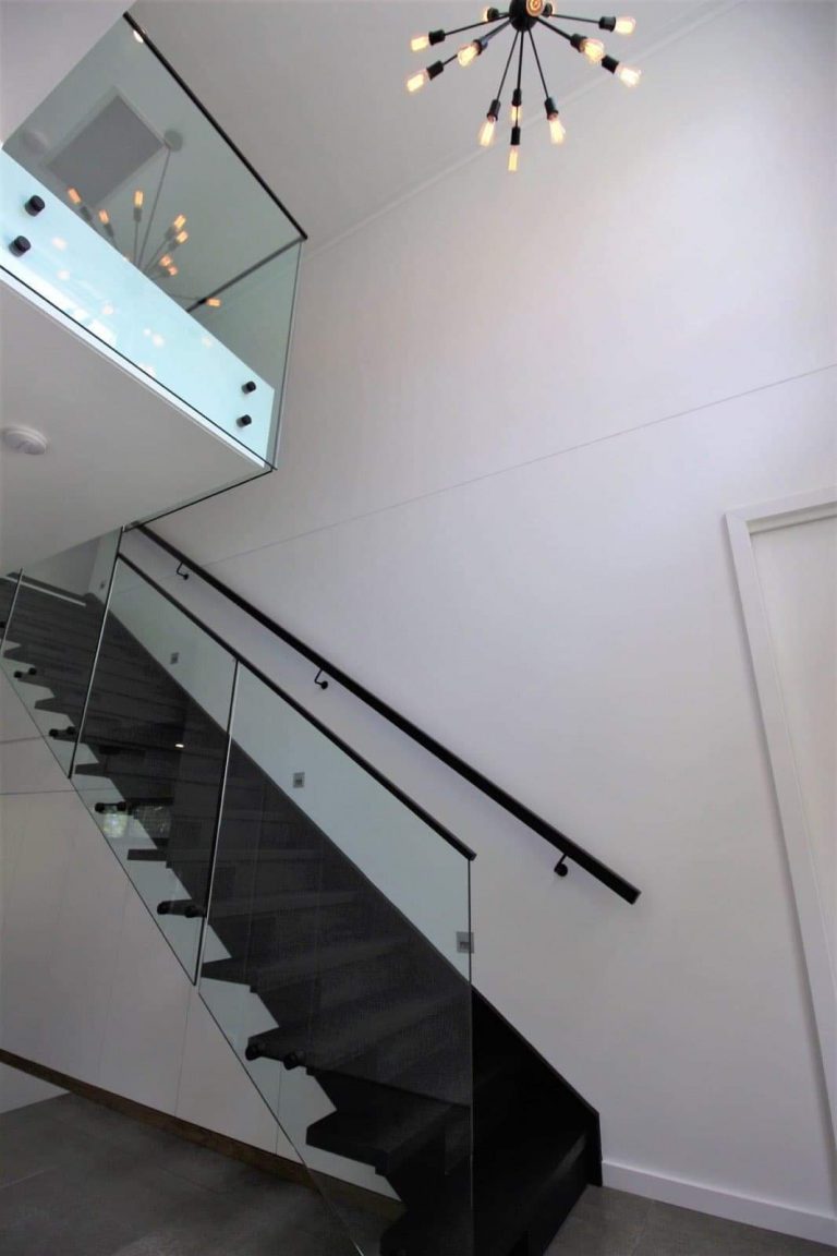 Glass Balustrade Staircase Installation - Timber Stair Services