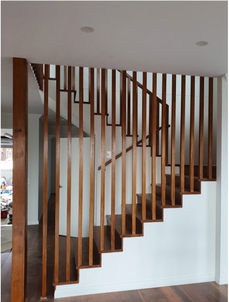Timber Staircase Screen Installation - Timber Stair Services